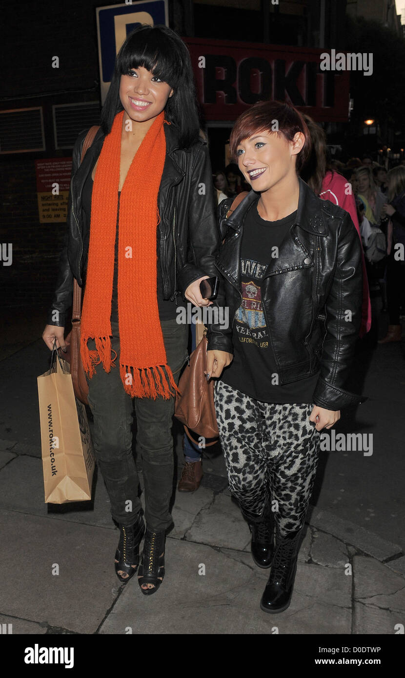 X Factor finalists Esther Campbell and Rebecca Creighton from girl ...