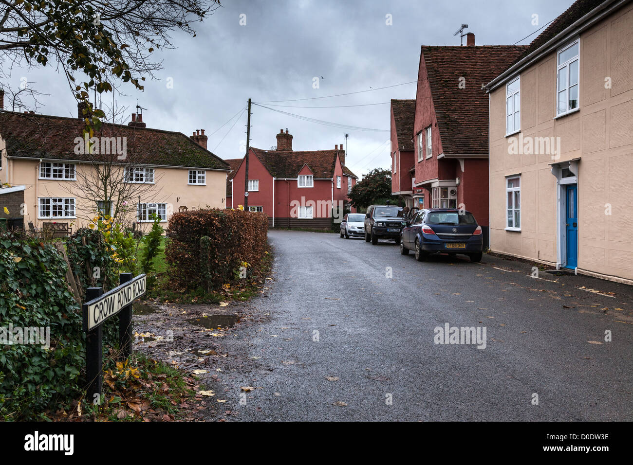 Village Post Office and Typical Housing in Terling Stock Photo - Alamy