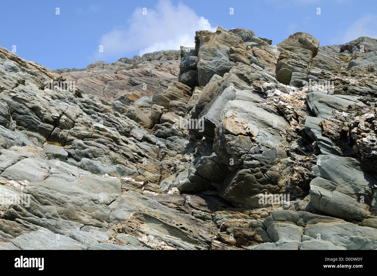 Rhoscolyn Anticline Precambrian Rocks Anglesey Wales Cymru UK GB Stock ...