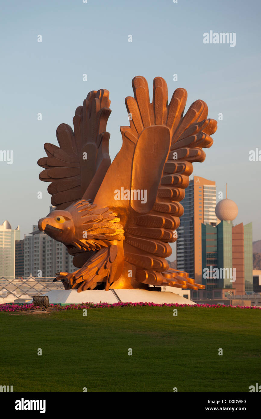 United Arab Emirates, Fujairah, Falcon Roundabout Stock Photo - Alamy