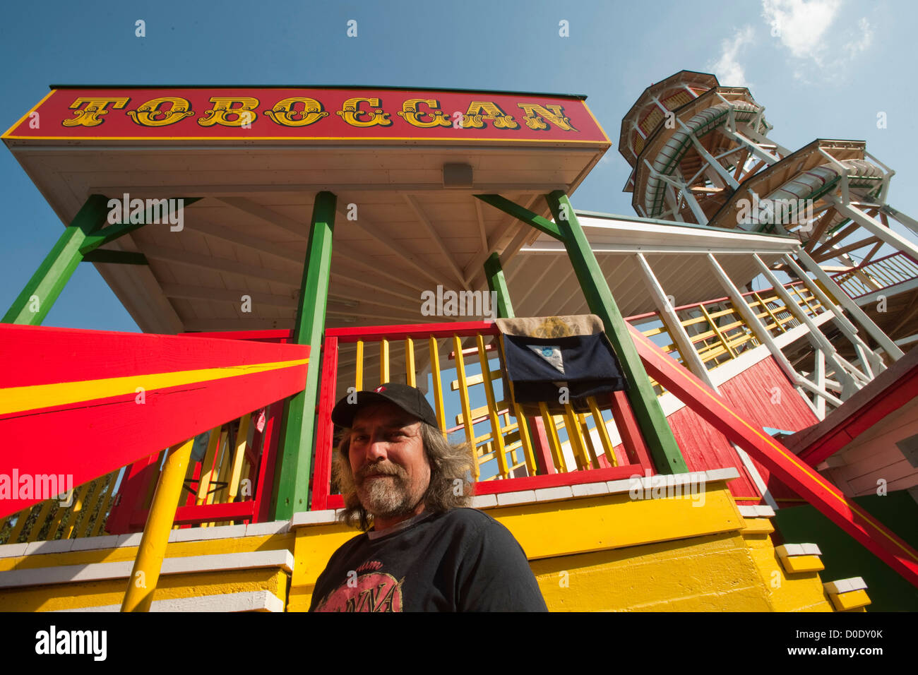 Österreich, Wien II, Prater, Vergnügungspark Wurstelprater, Toboggan ...