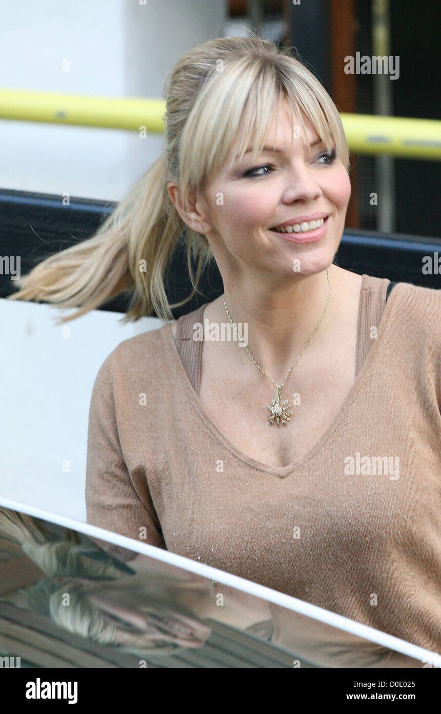 Kate Thornton Celebrities outside the ITV television studios London ...