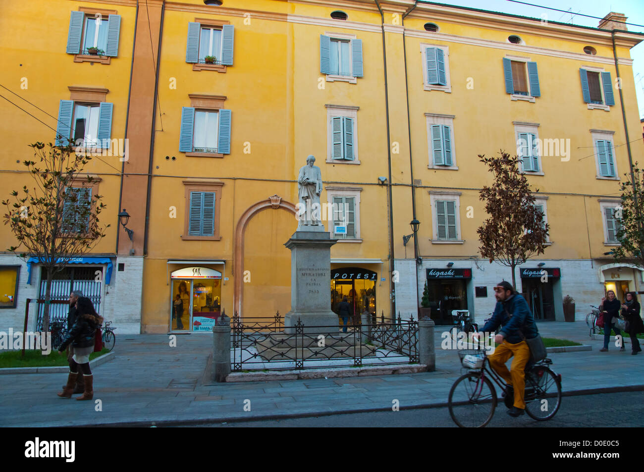 Piazza Matteotti square along Via Emilia street central Modena city ...
