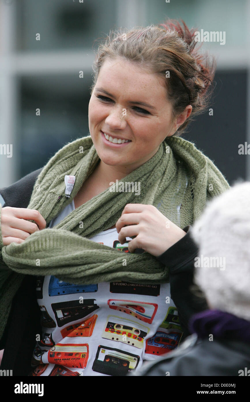 Chelsea Halfpenny 'Emmerdale' stars arrive at the ITV Studio in Leeds ...