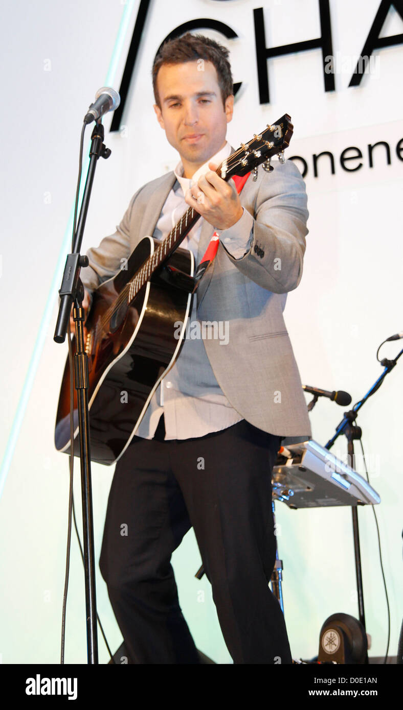 Irwin Sparkes of The Hoosiers performing at the opening of the new ...