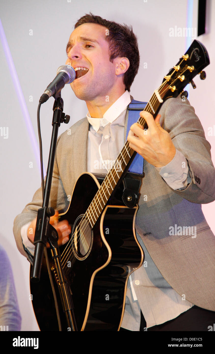 Irwin Sparkes, of The Hoosiers performing at the opening of the new £500million shopping centre ...