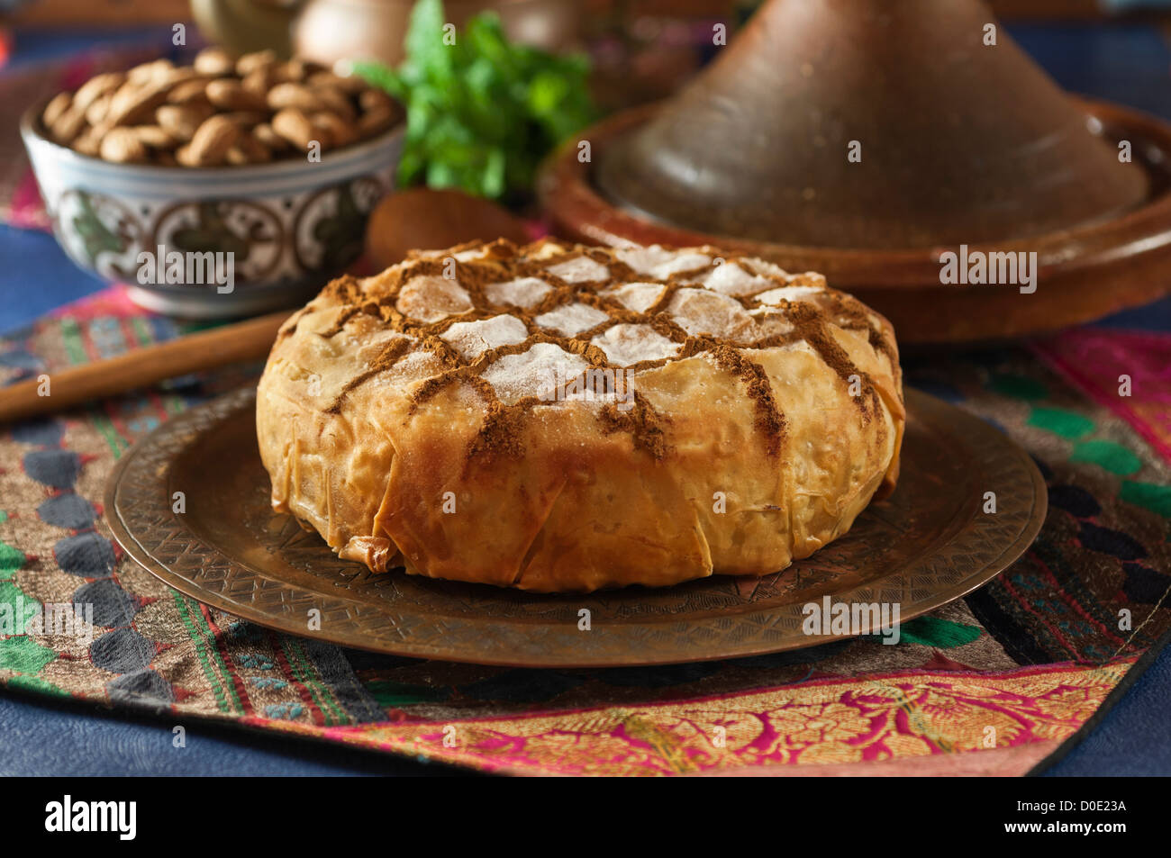 Pastilla Pigeon Pie Morocco Food Stock Photo - Alamy