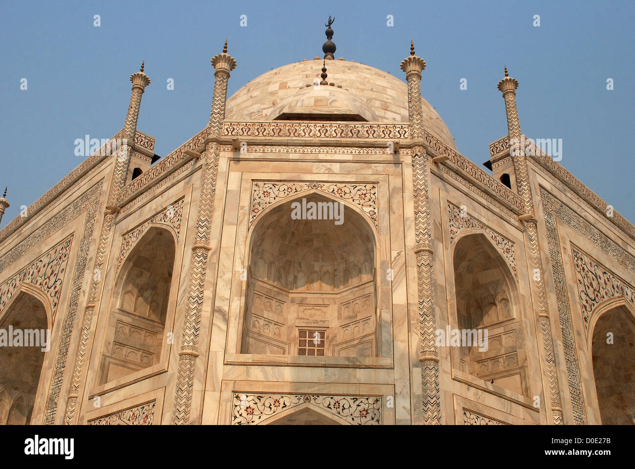 close up of taj mahal; this marble architecture is at agra,india Stock ...