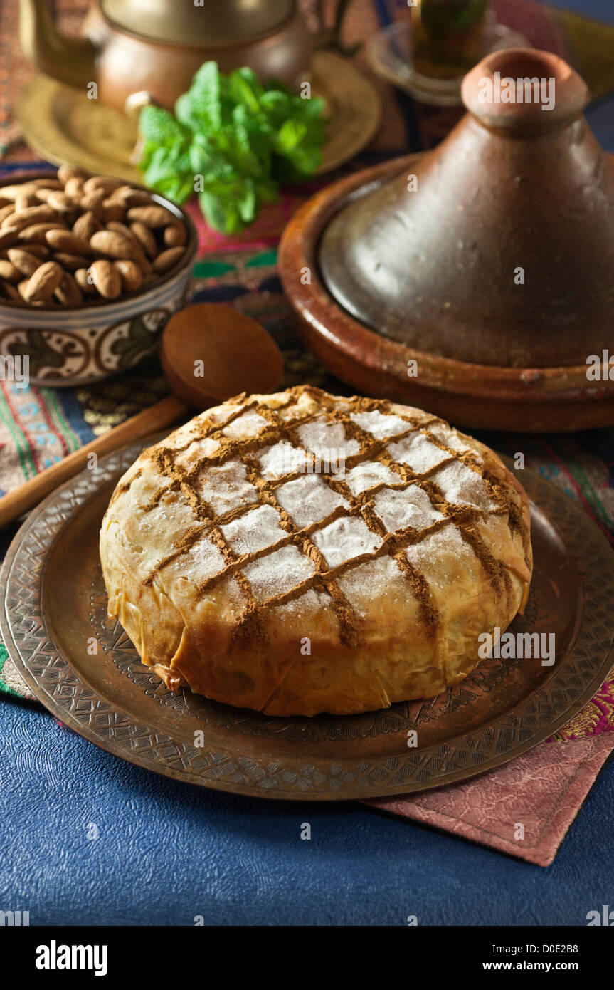 Pastilla Pigeon Pie Morocco Food Stock Photo - Alamy