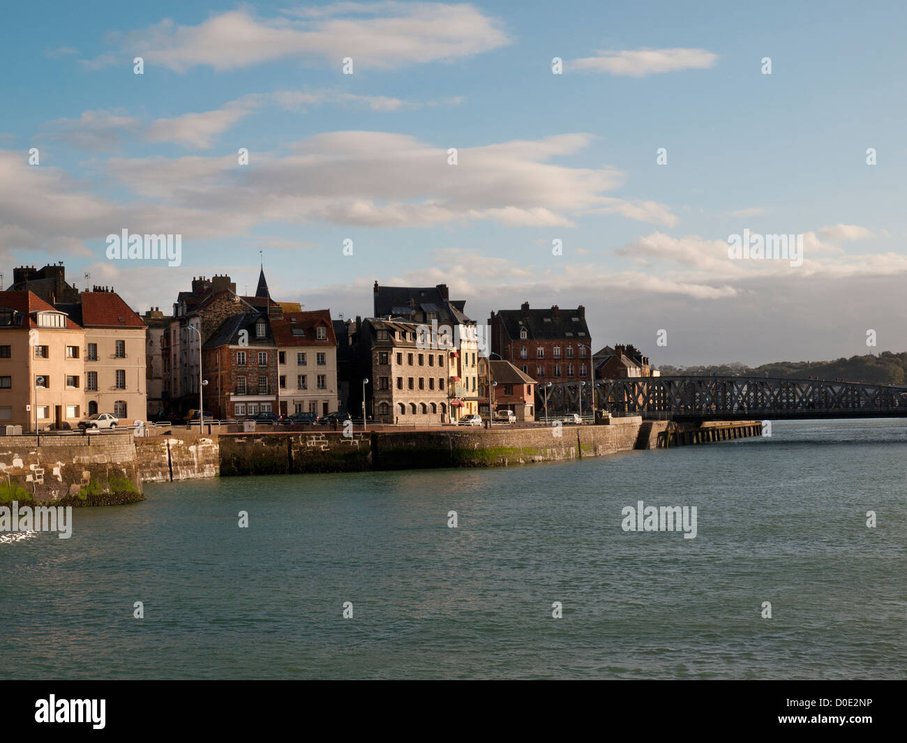 The harbour town of Dieppe on the Channel coast in Northern France ...