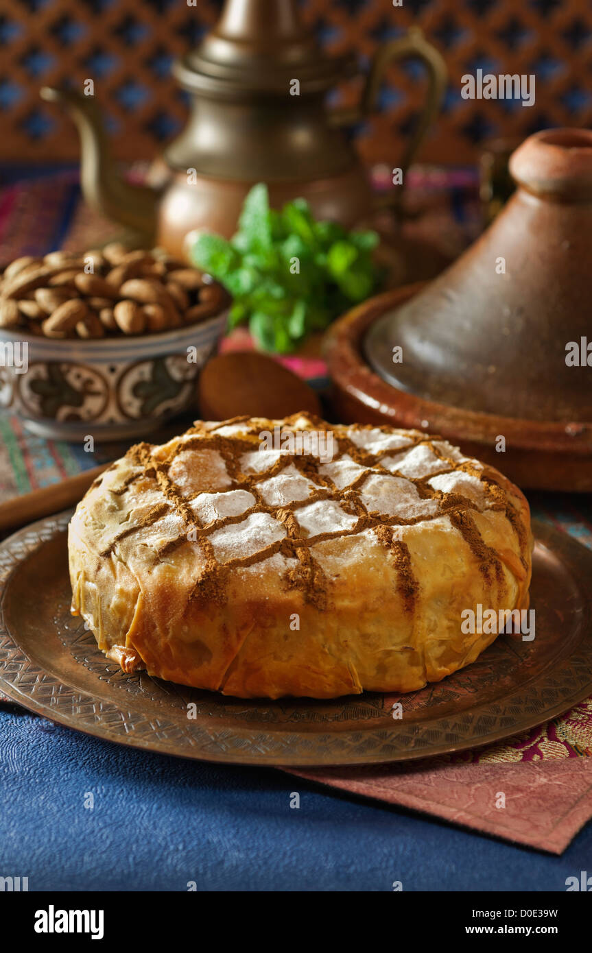 Pastilla Pigeon Pie Morocco Food Stock Photo - Alamy