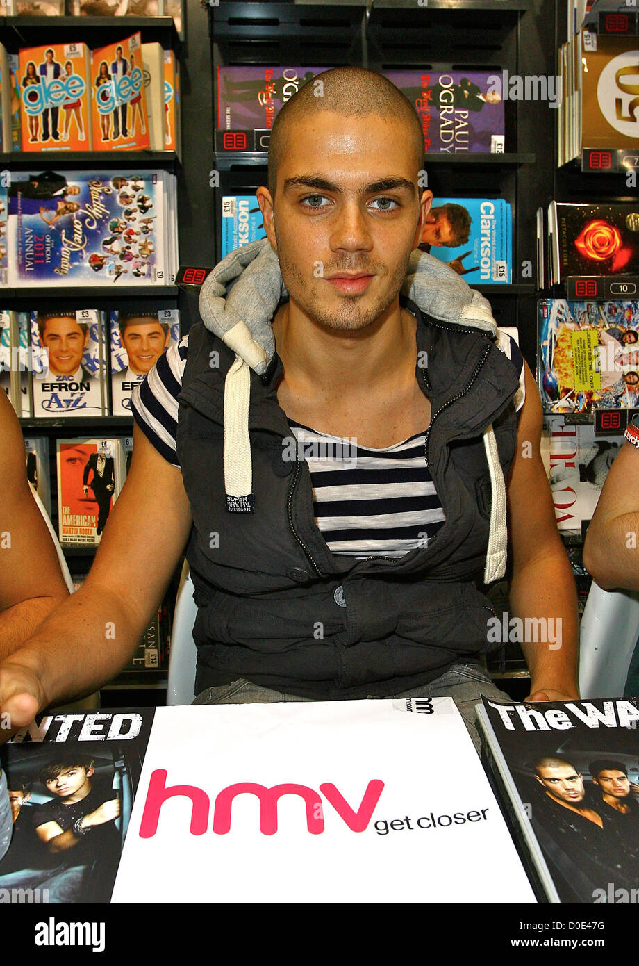 Max George The Wanted sign copies of their new album at HMV Brighton ...