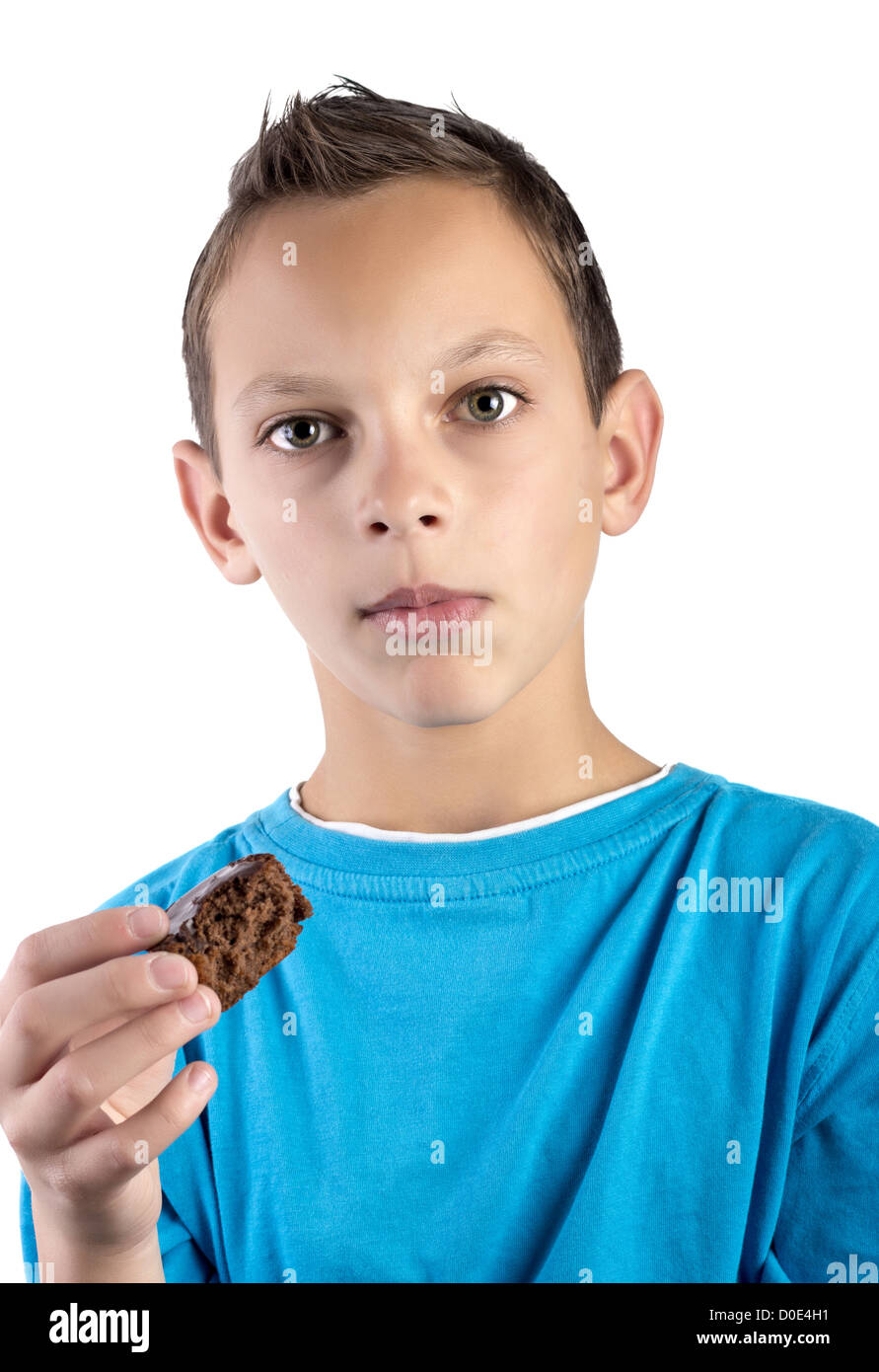 Boy eating muffin hi-res stock photography and images - Alamy