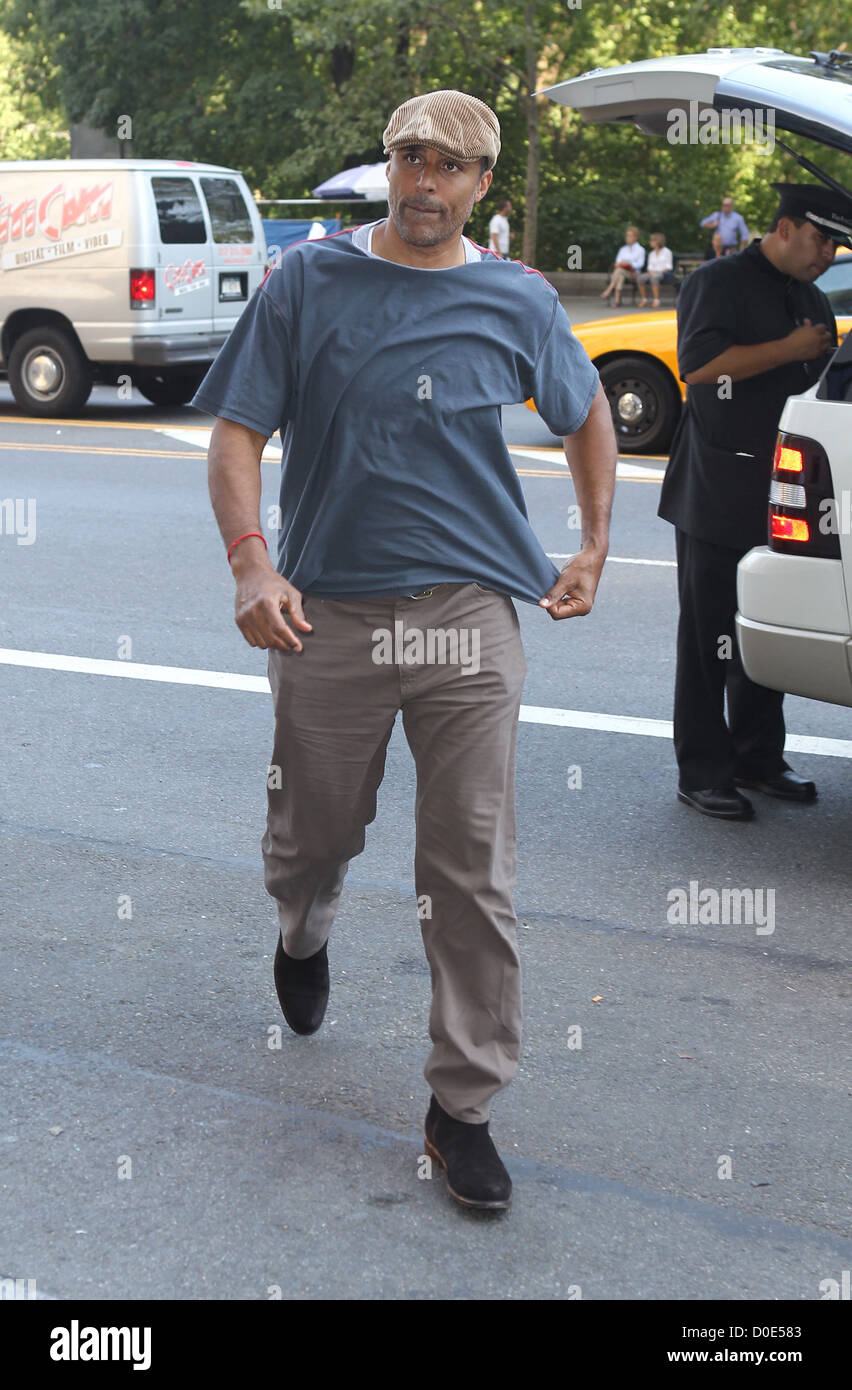 Rick fox outside a manhattan hotel new york city hi-res stock ...