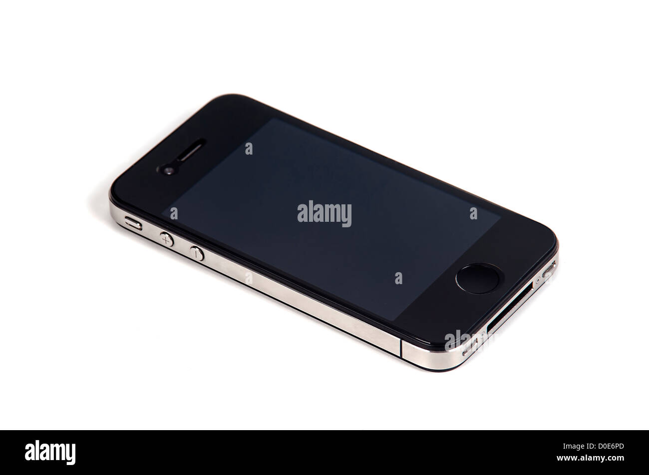 Cellphone isolated in a white background Stock Photo - Alamy