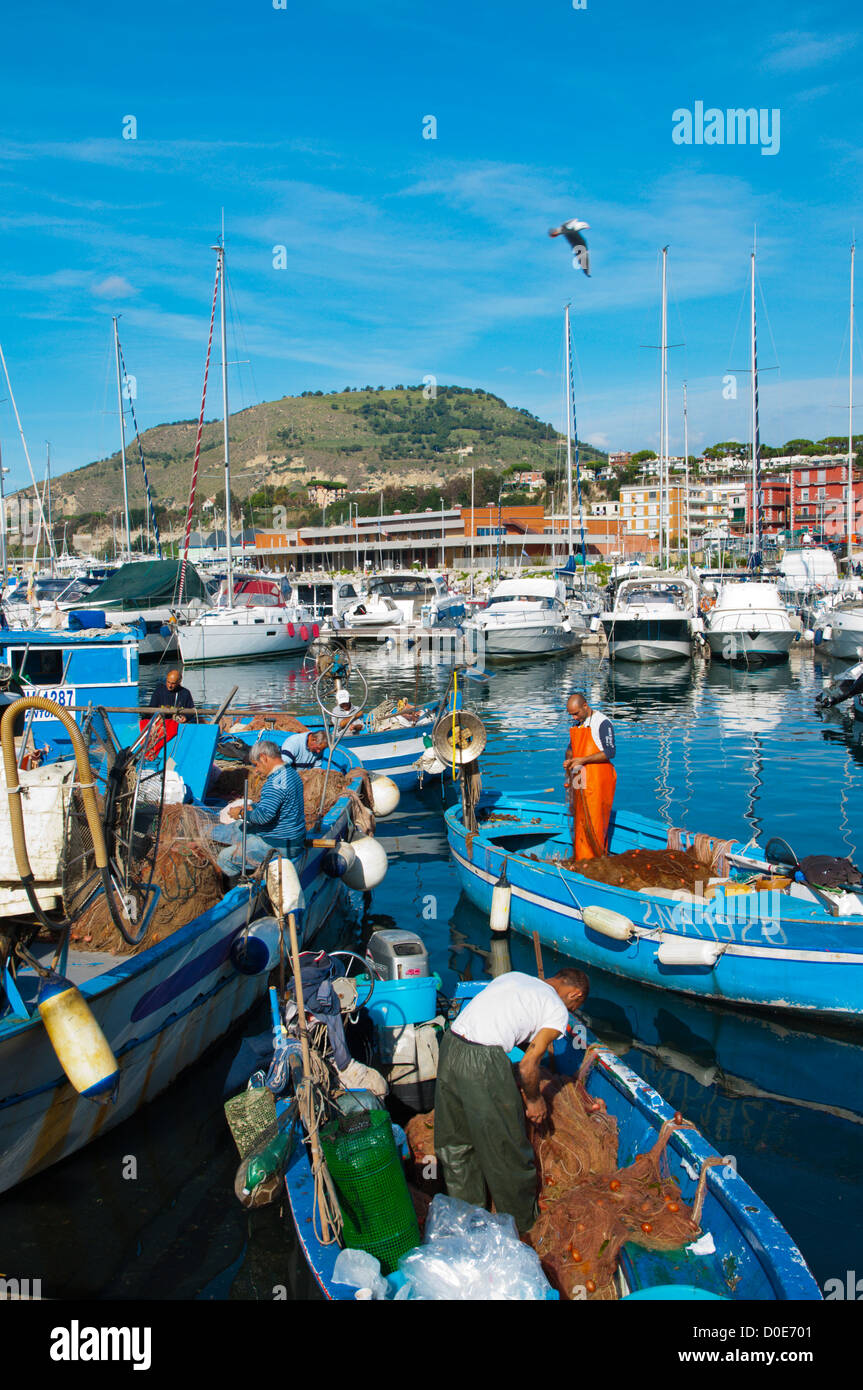 Seafood market on Friday at Porto di Pozzuoli the port harbour area of ...