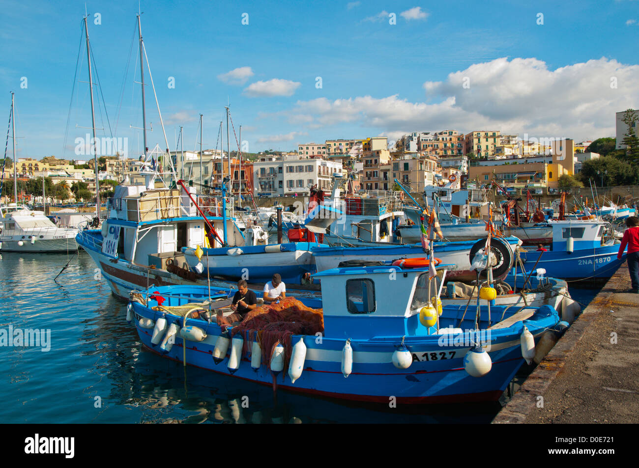 Seafood market on Friday at Porto di Pozzuoli the port harbour area of ...