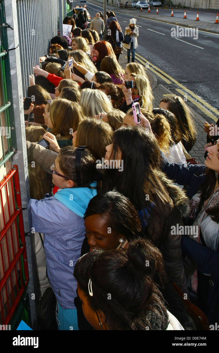 X Factor fans waiting outside the studios 'The X Factor' finalists ...