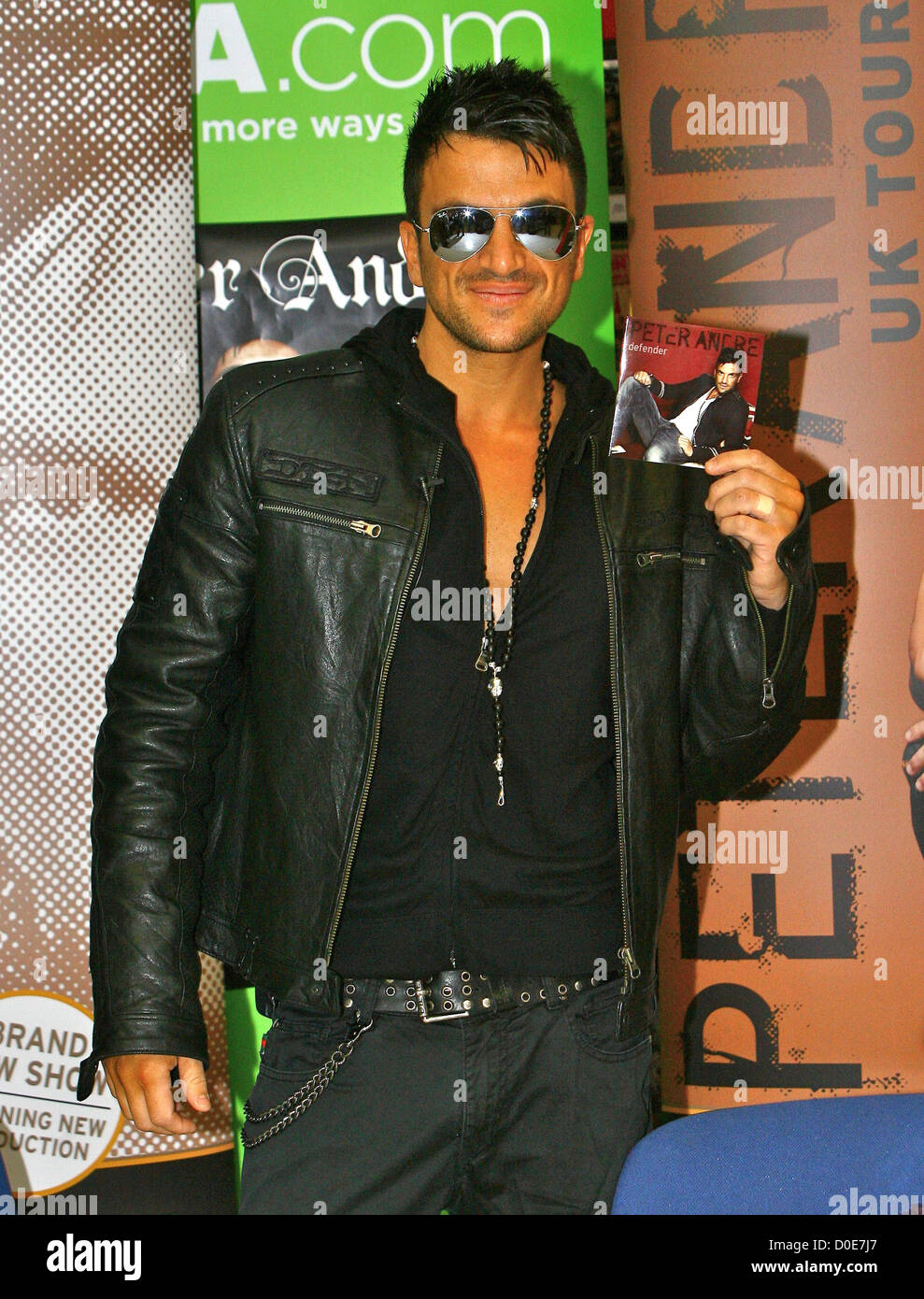 Peter Andre signs copies of his new single 'Defender' at ASDA Brighton ...