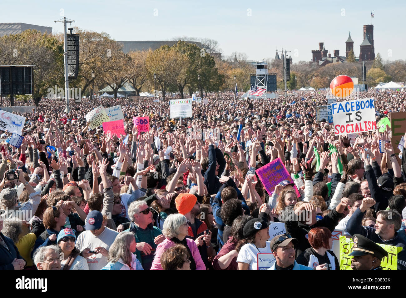 Rally to restore sanity hi-res stock photography and images - Alamy