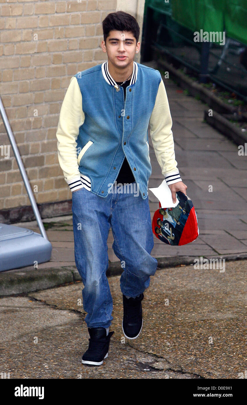 Zain Malik of 'One Direction' arrives at 'The X Factor' recording ...