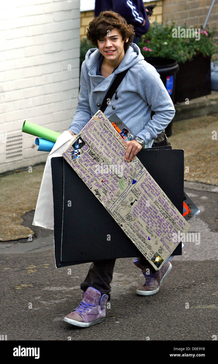 Harry Styles of 'One Direction' arrives 'The X Factor' recording ...