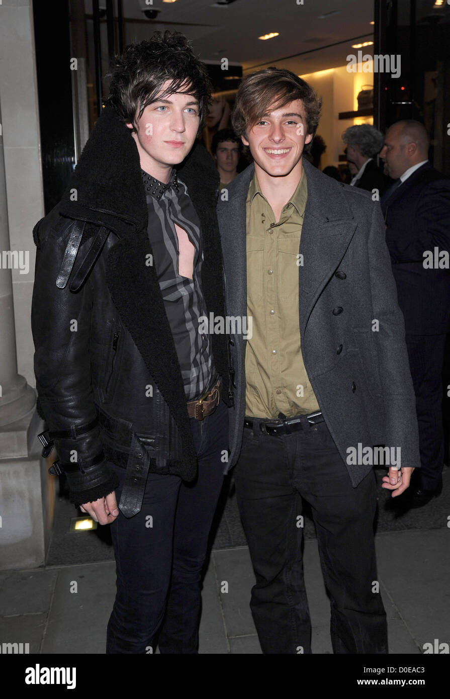 George Craig of One Night Only and Alex Watson Various celebrities ...