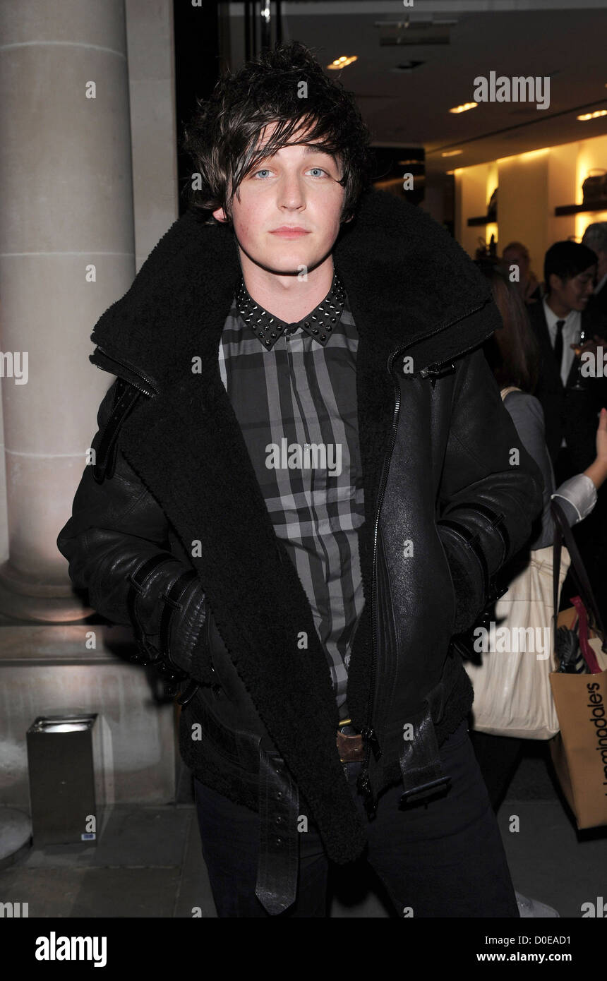 George Craig of One Night Various celebrities walking down New Bond ...