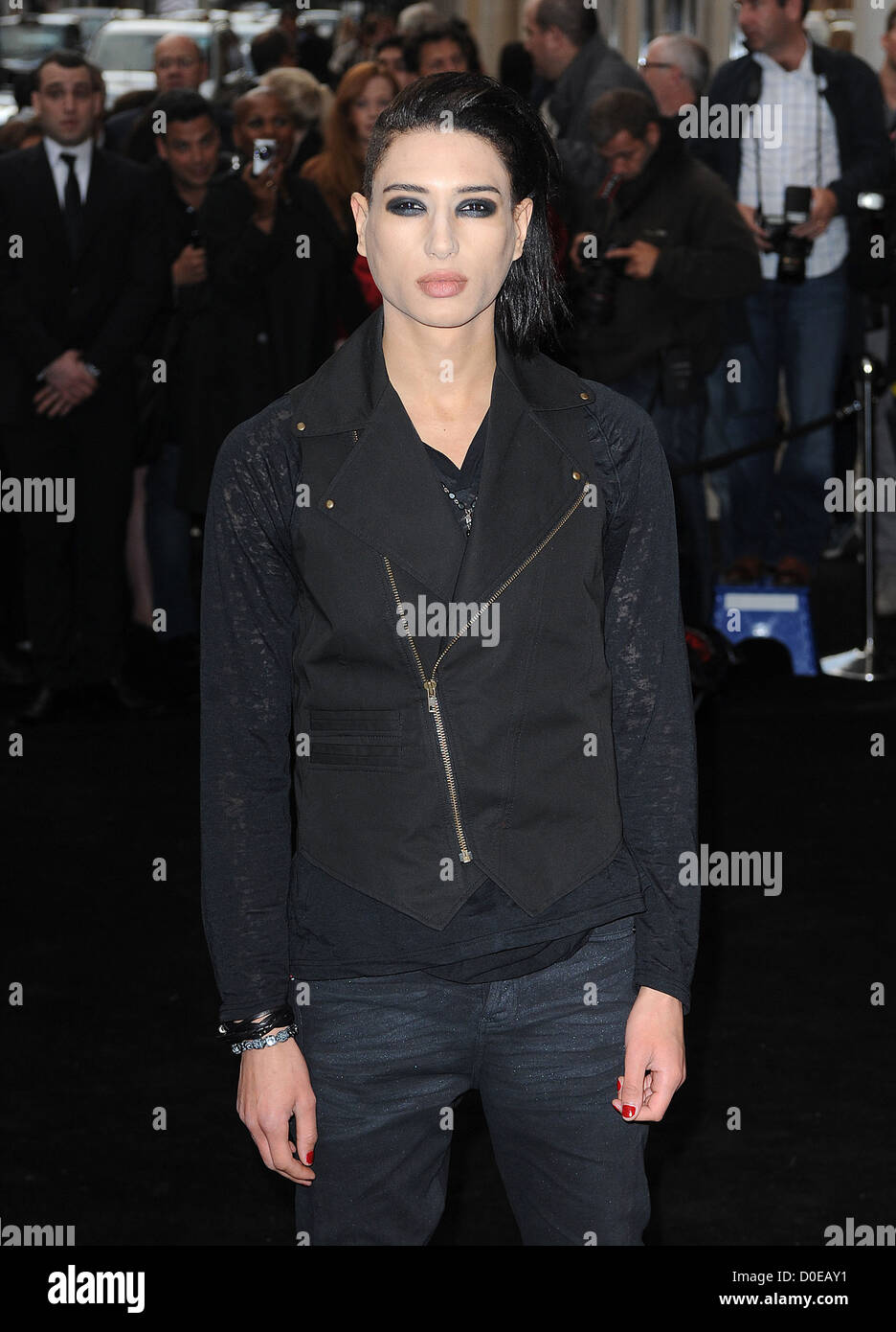 Nat Weller arriving at Fashion's Night Out at the Armani store on Bond ...