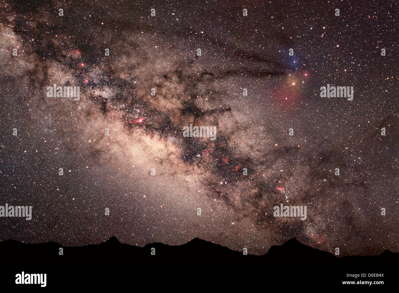 The Galactic Center of the Milky Way Stock Photo - Alamy