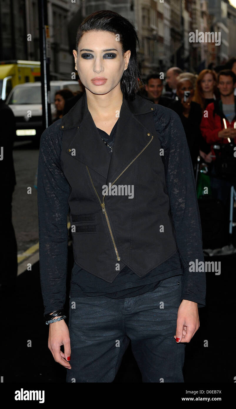 Nat Weller arriving at Fashion's Night Out at the Armani store on Bond ...