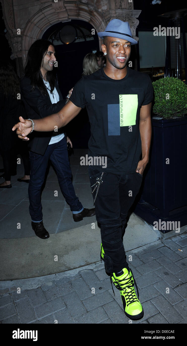 Oritse Williams from JLS leaving The George Club London, England Stock ...