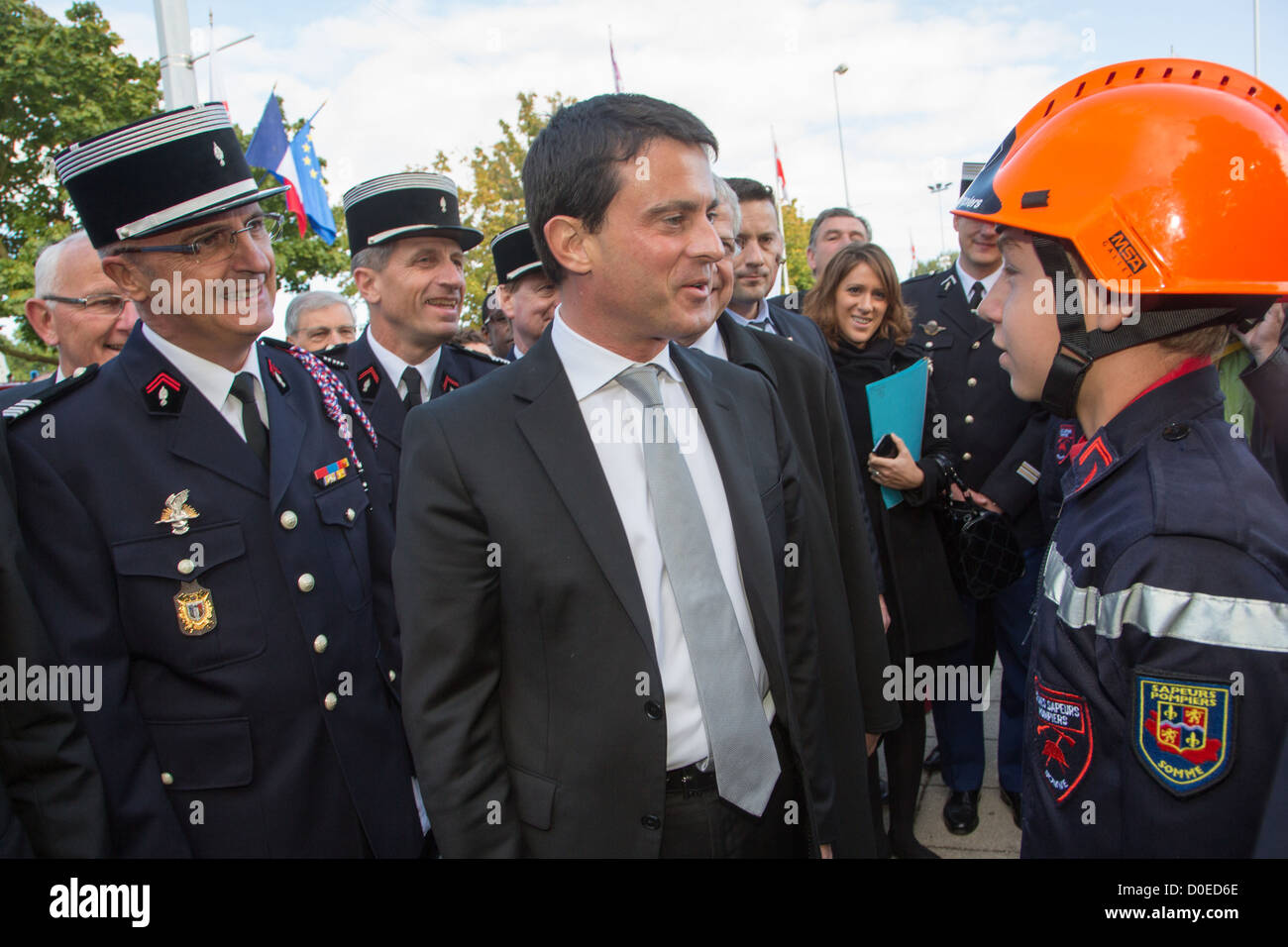 MANUEL VALLS MINISTER INTERIOR COLONEL ERIC FAURE PRESIDENT FNSPF 19TH ...