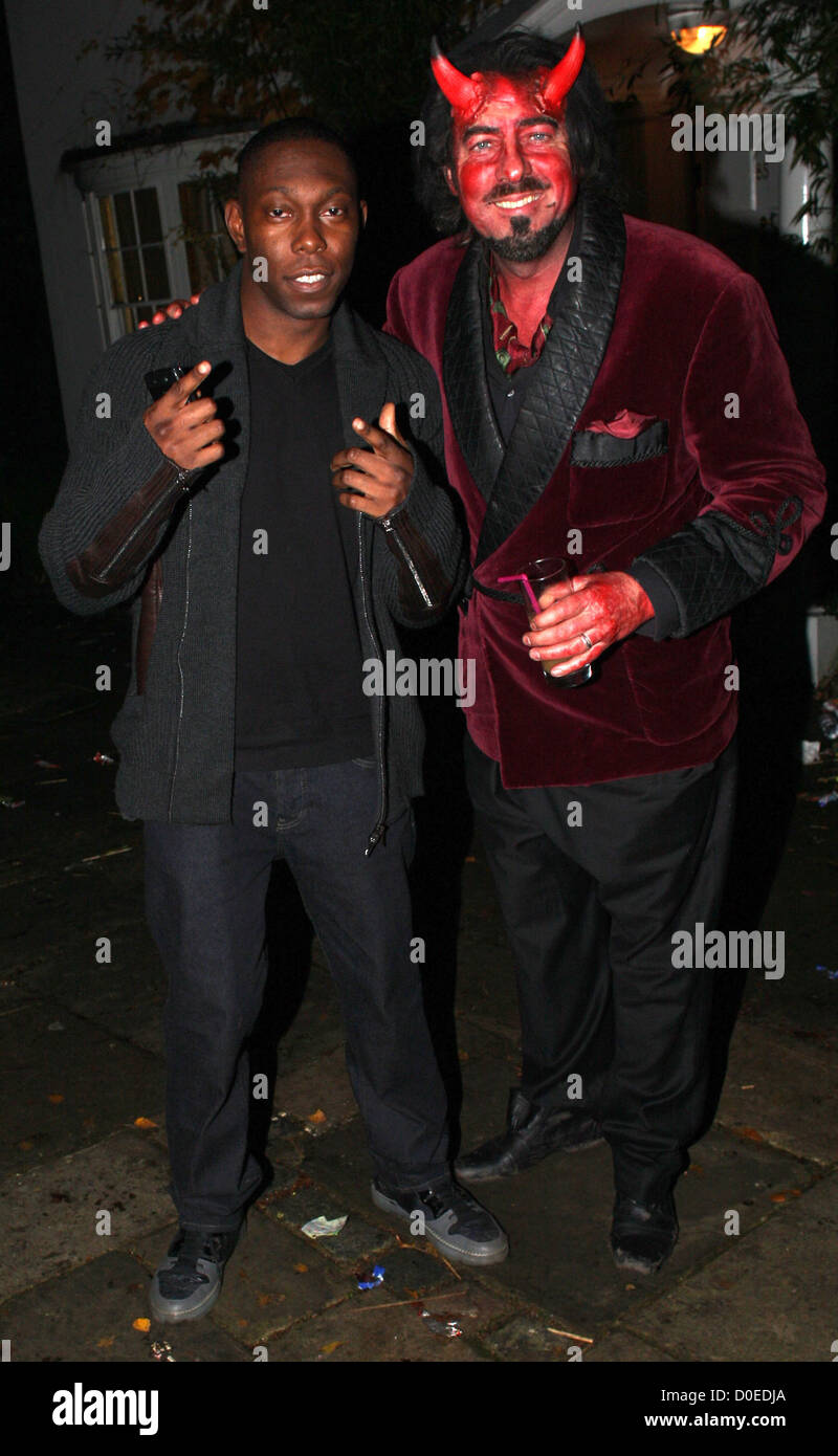 Ian Wright and Jonathan Ross, at Jonathan Ross' Halloween fancy dress ...