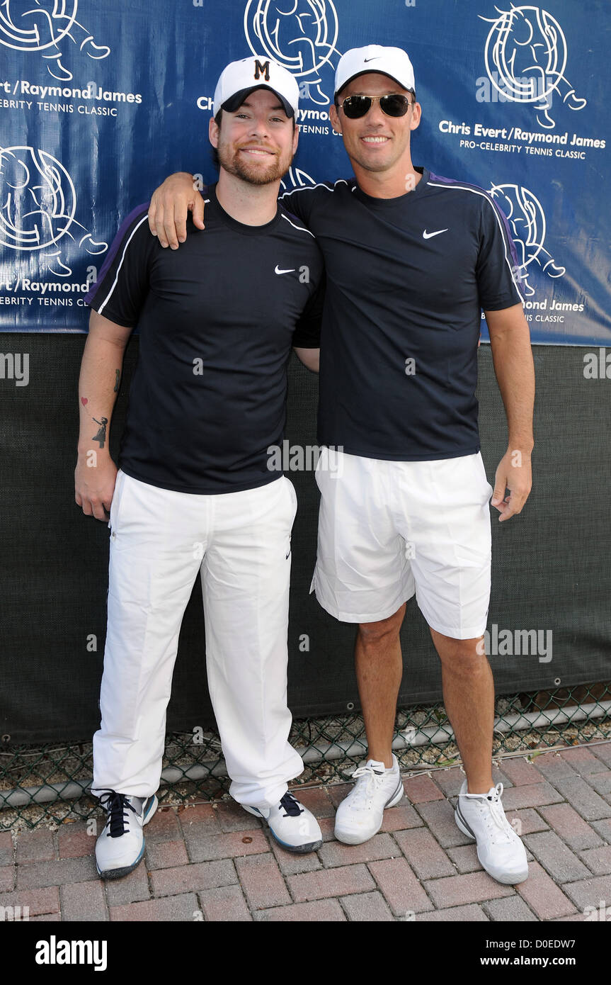 David Cook and Jeffrey Donovan participate in the 2010 Chris Evert ...
