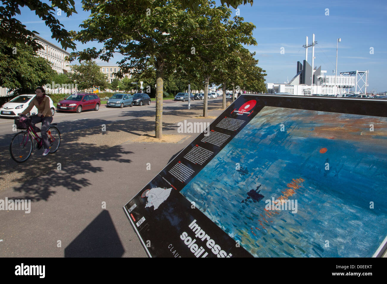DISPLAY STAND OF A PAINTING BY CLAUDE MONET IMPRESSION RISING SUN LE ...