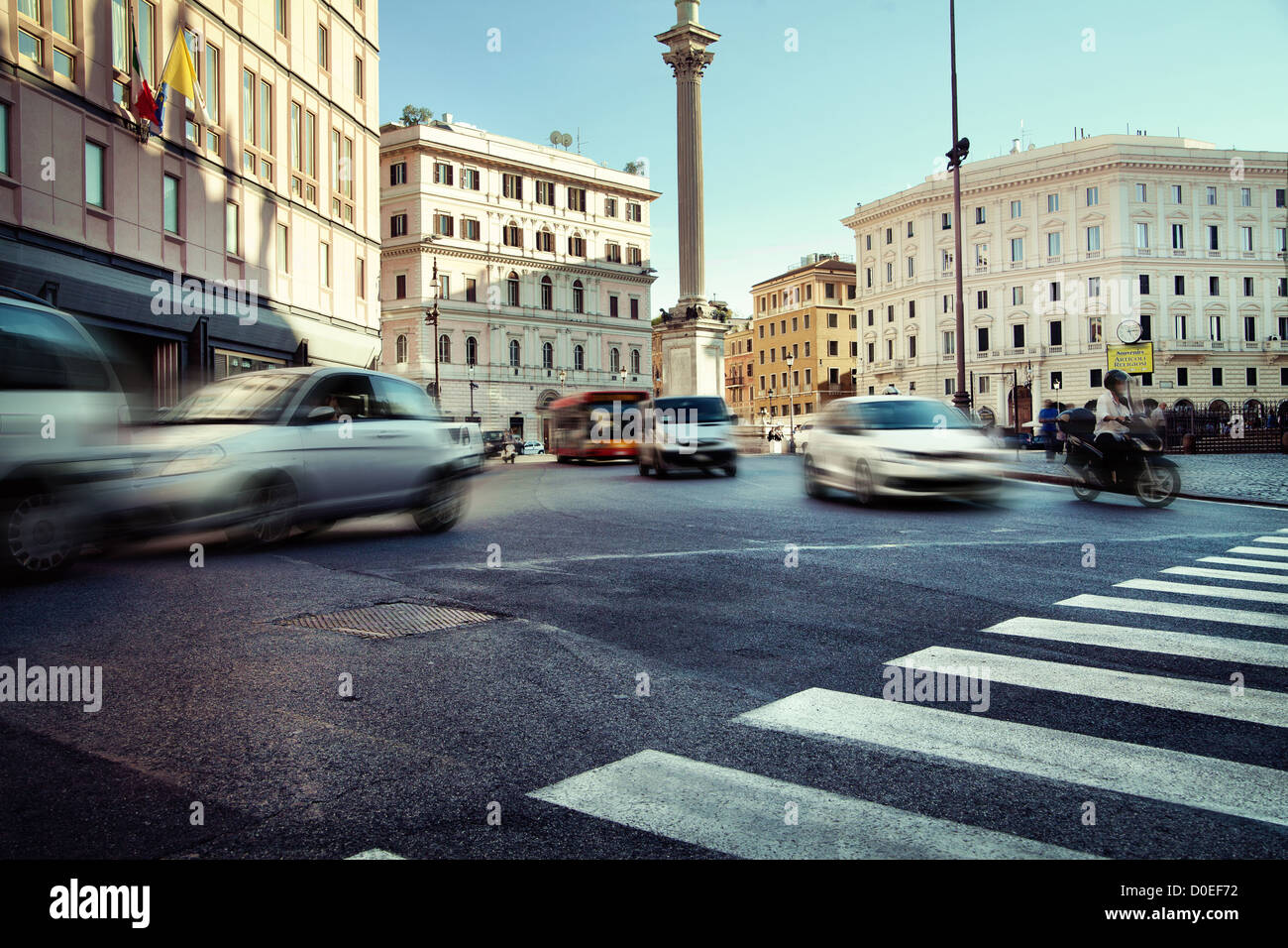 Picture of traffic during rush hours in the city Stock Photo - Alamy