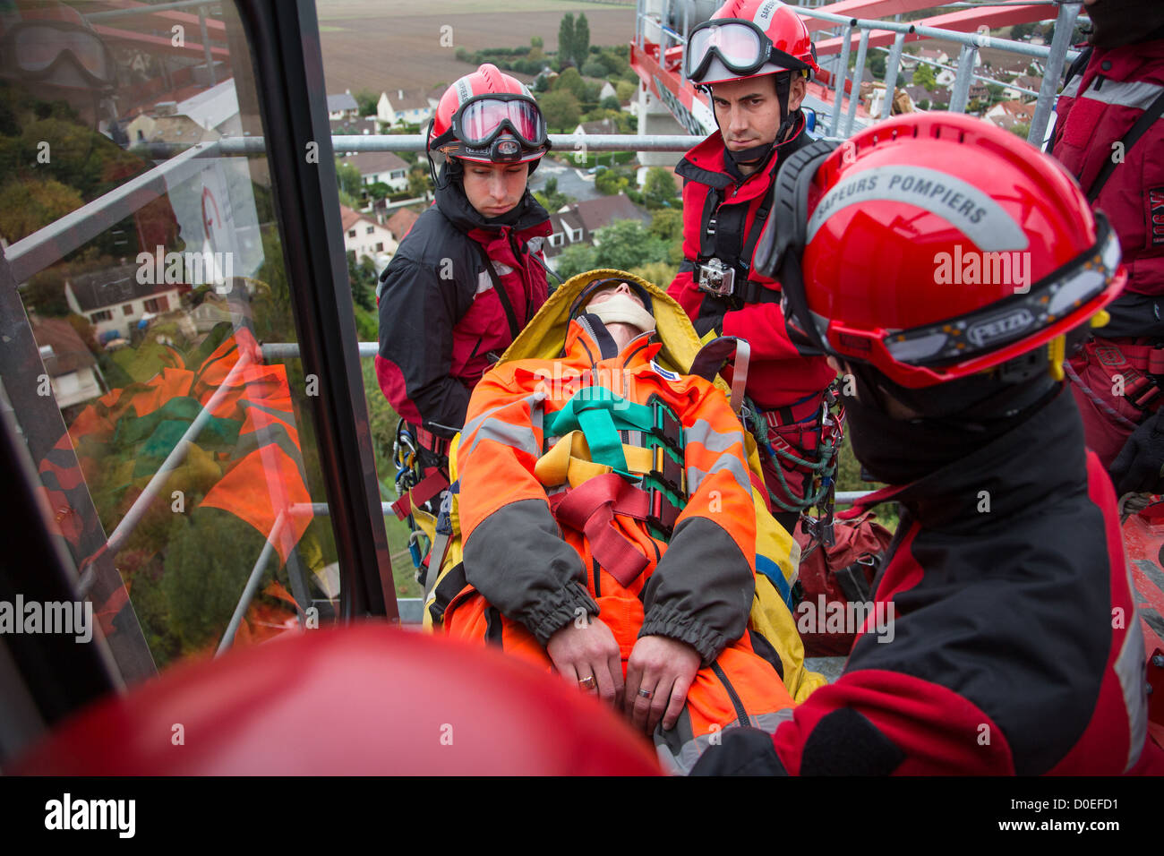 RESCUE OPERATION OF A VICTIM AT A CONSTRUCTION SITE EVACUATION OF A ...
