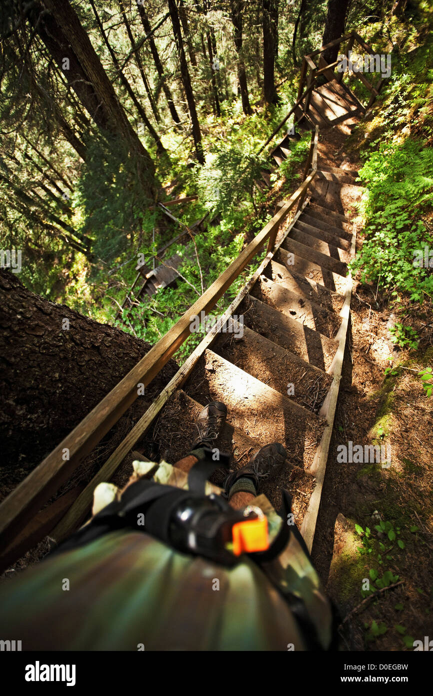 Salmon staircase hi-res stock photography and images - Alamy