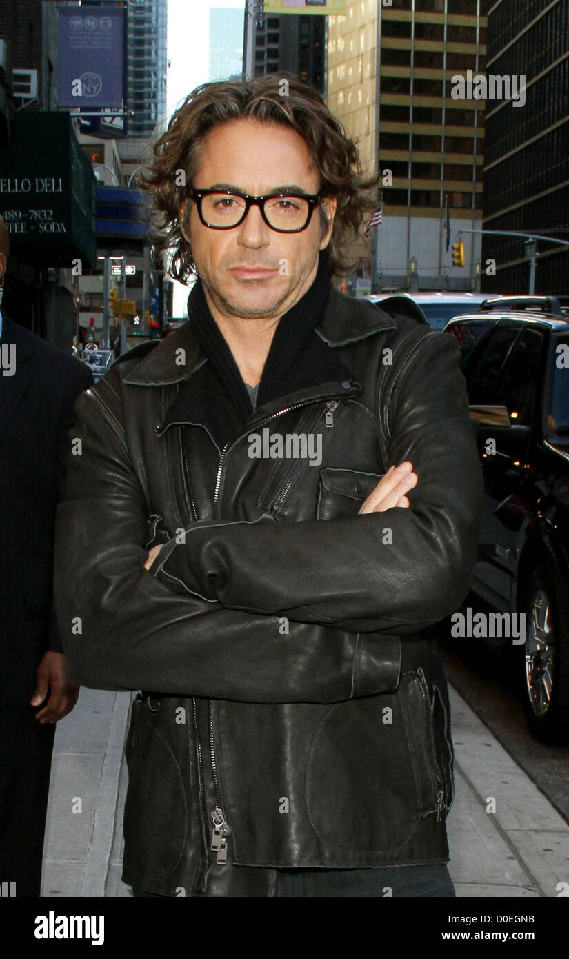 Robert Downey Jr Celebrities outside The Ed Sullivan Theater for 'The ...