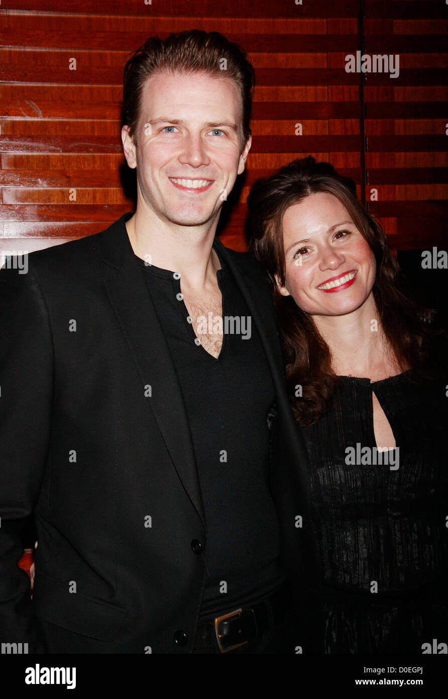 Bill Heck and Maggie Lacey attending the opening night after party for ...