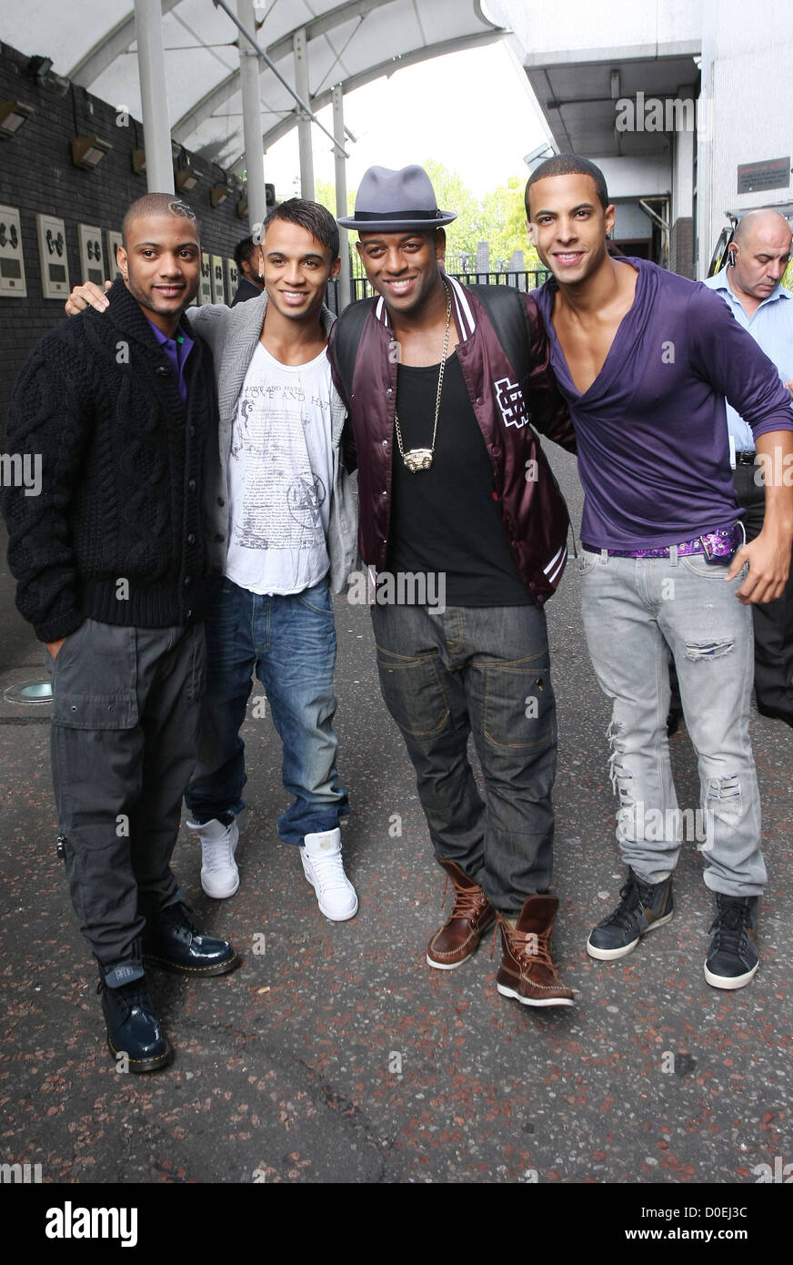 Jonathan Gill aka JB, Aston Merrygold, Oritse Williams and Marvin Humes ...