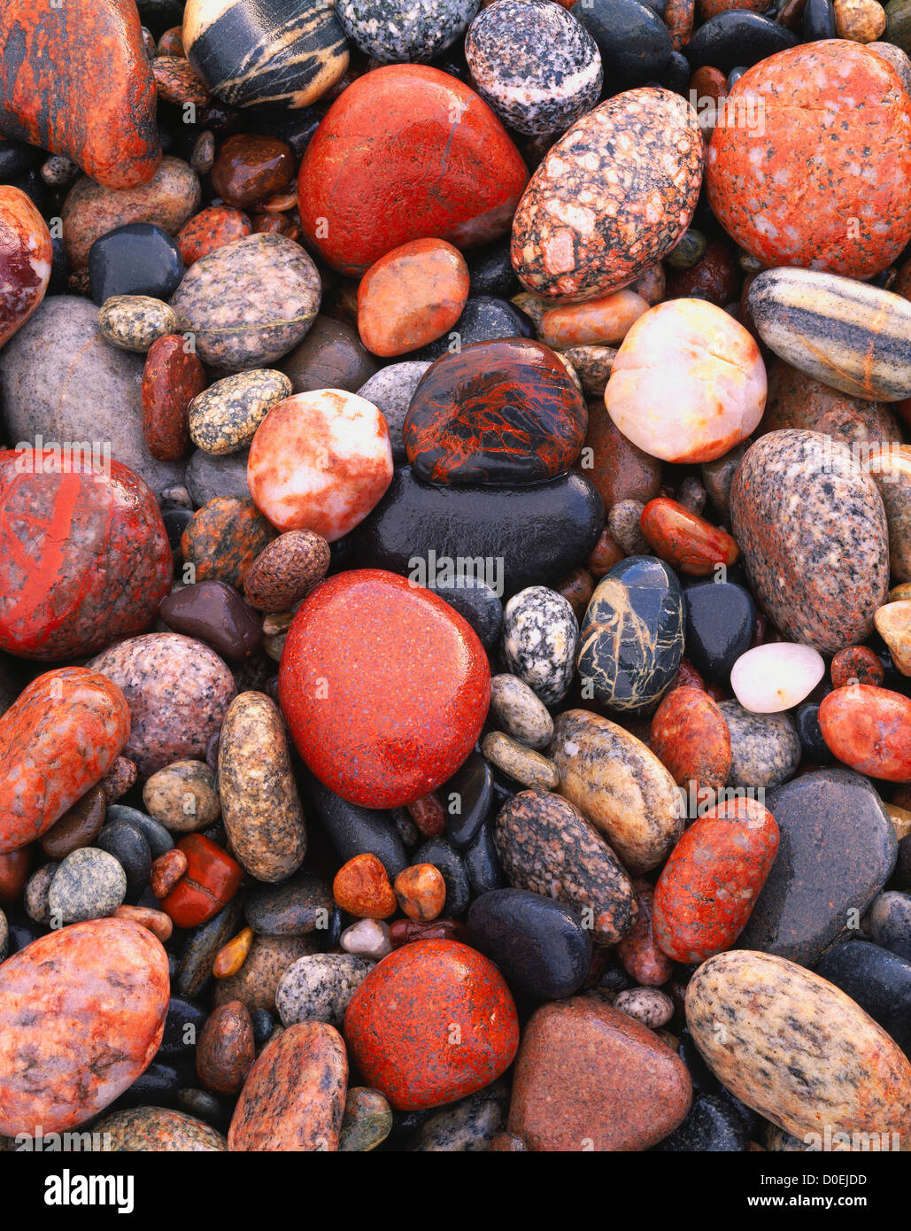 Colorful Lake Superior Stones at Crisp Point, Michigan Stock Photo - Alamy