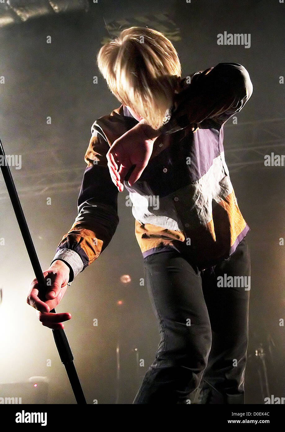 Jonathan Pierce of The Drums performing at Liverpool O2 Academy ...