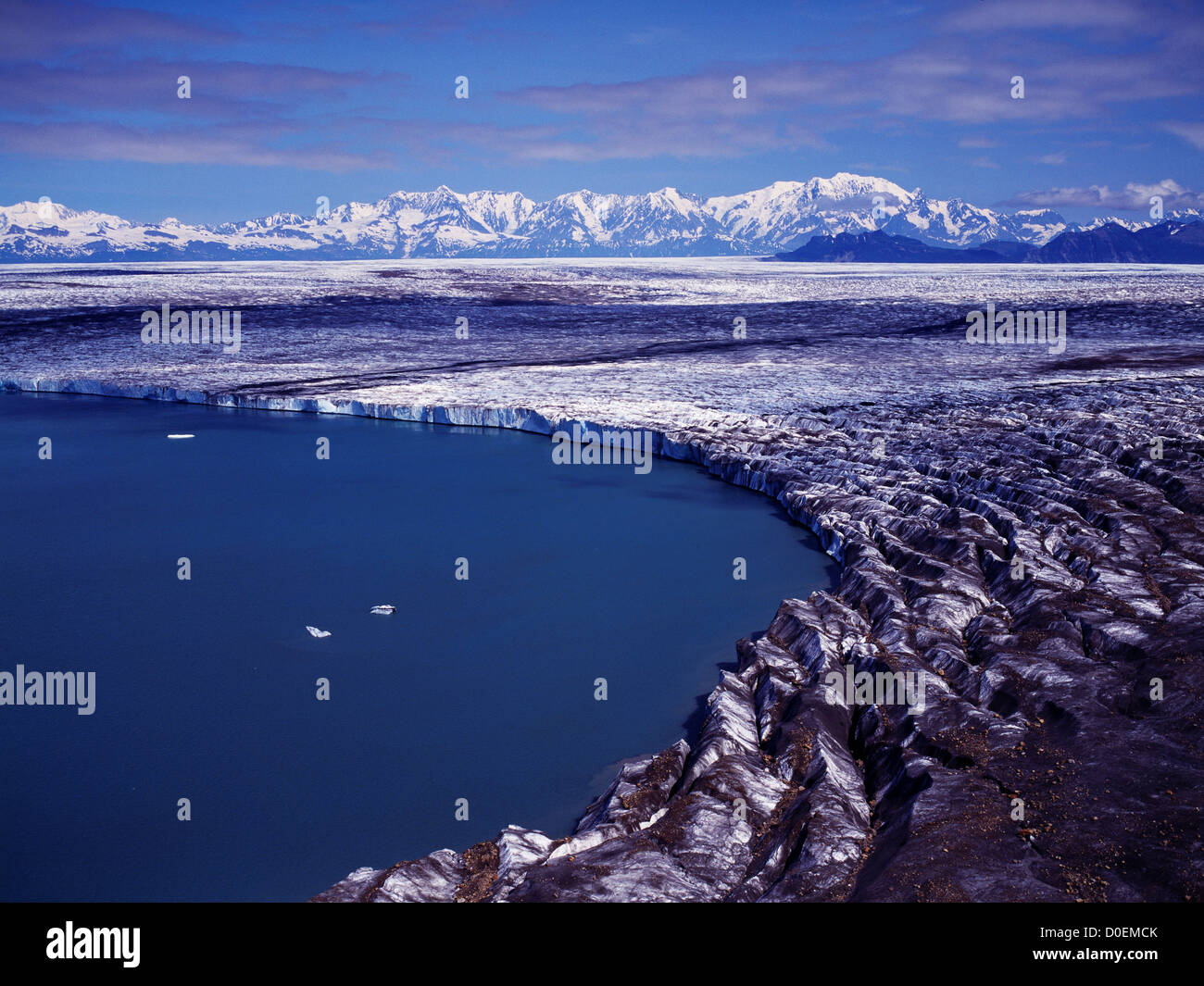 Aerial View of an Immense Glacial Wall Stock Photo - Alamy