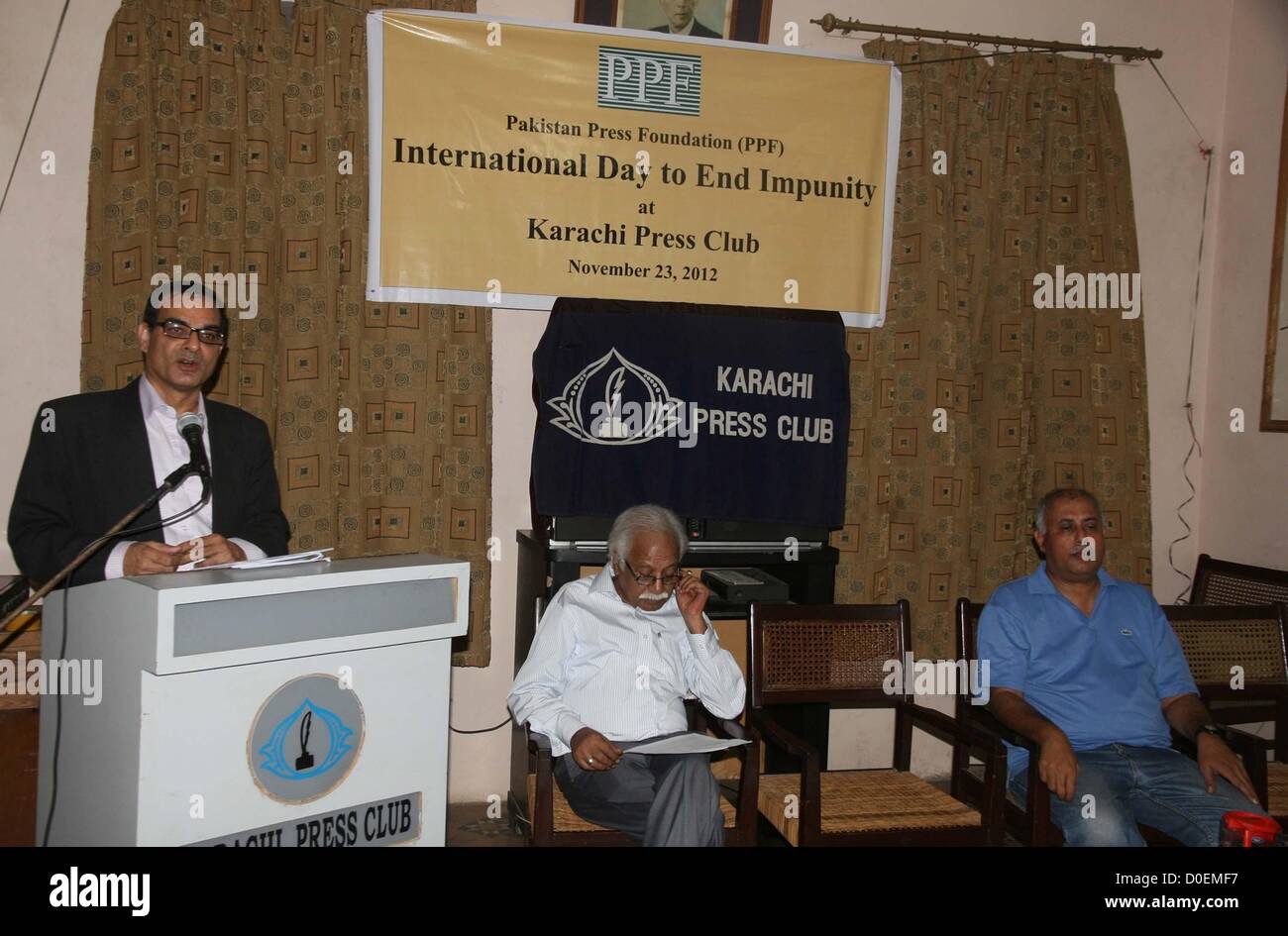 Pakistan press foundation secretary general hi-res stock photography ...