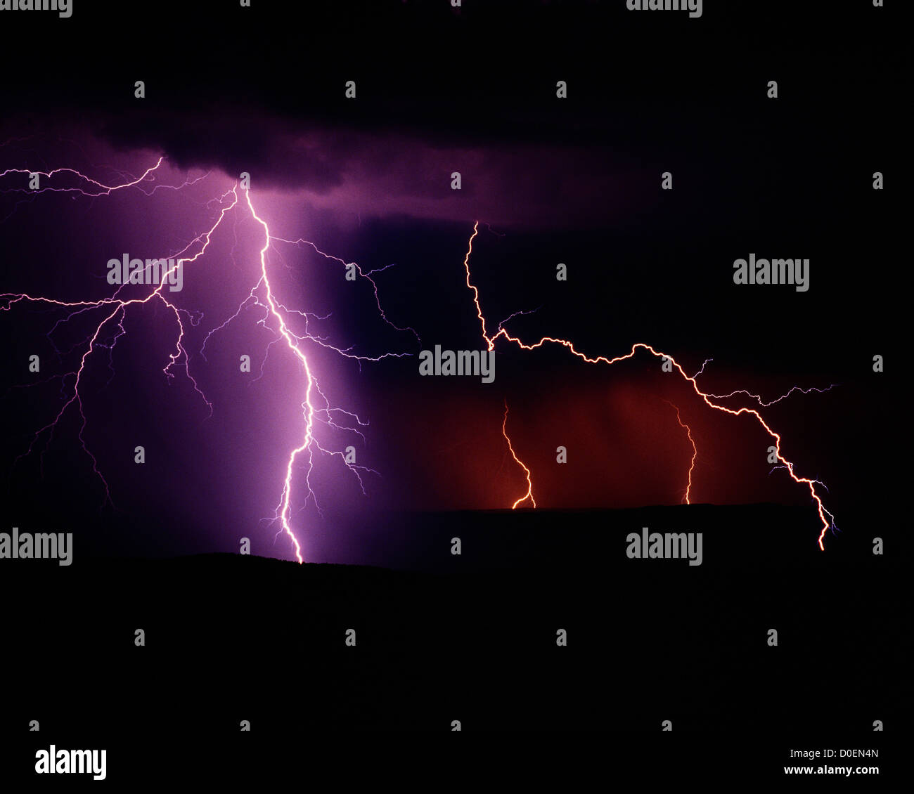 Lightning Illuminates a Storm Stock Photo - Alamy