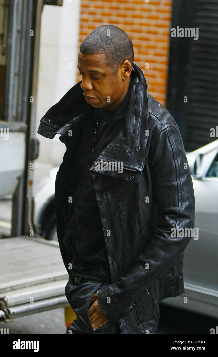 Rapper Jay-Z arriving at his hotel London, England - 03.11.10 Stock ...