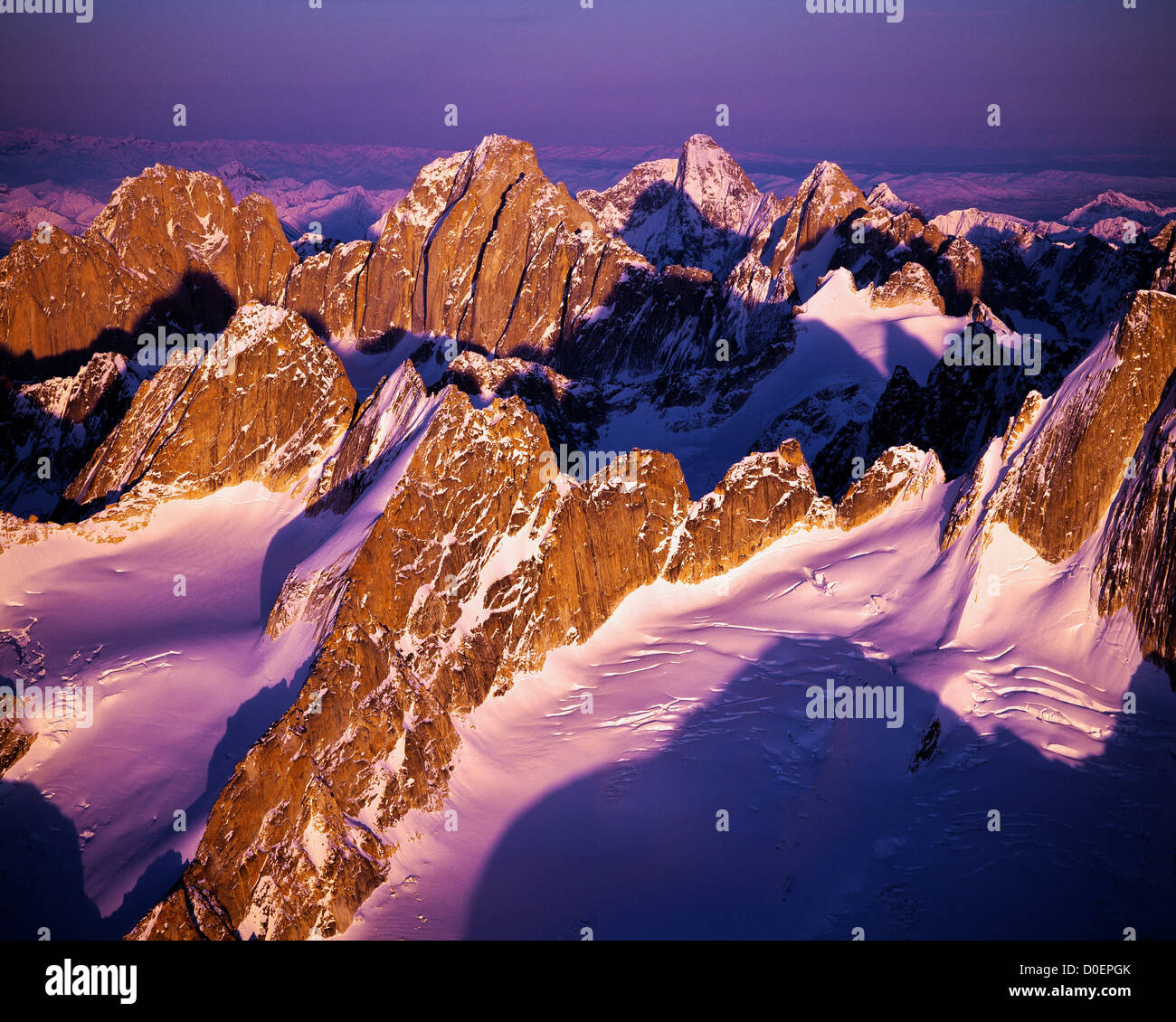 Cathedral Spires at Sunset Stock Photo - Alamy