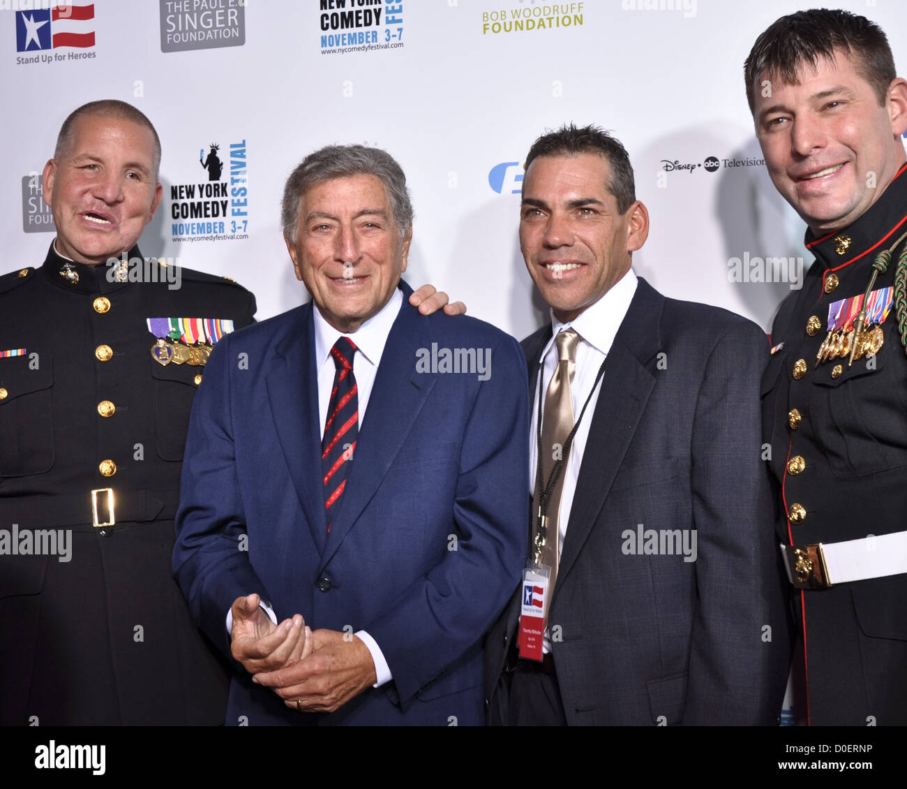 Tony Bennett United States Servicemen attend 'Stand Up For Heroes' at ...